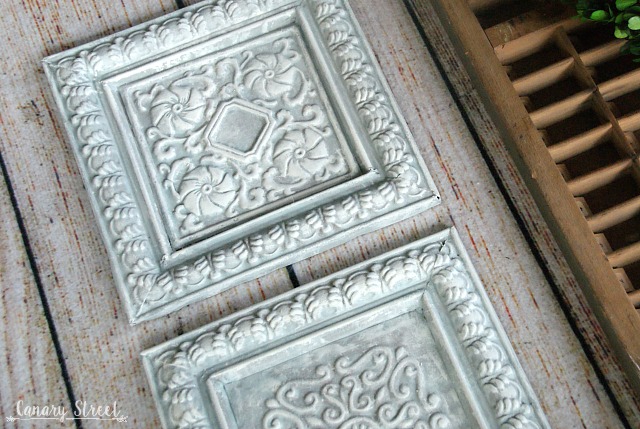 Painted Metal Tiles - Canary Street Crafts